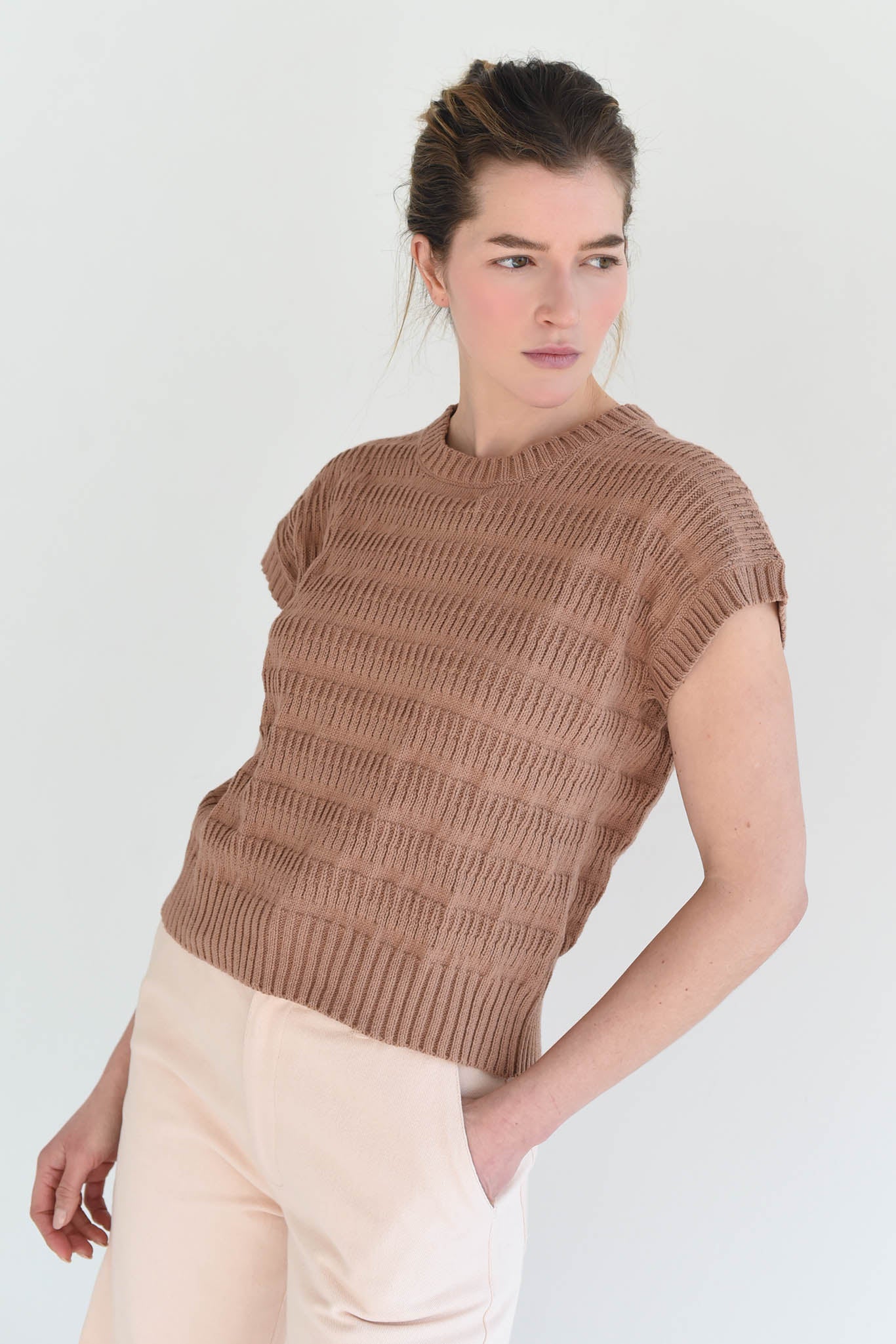 M.PATMOS Charlotte Top - Biscuit | Garmentory
