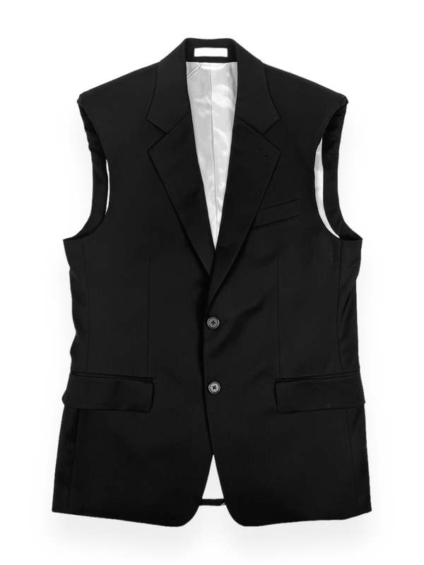 Helmut Lang Sleeveless Blazer - Black | Garmentory