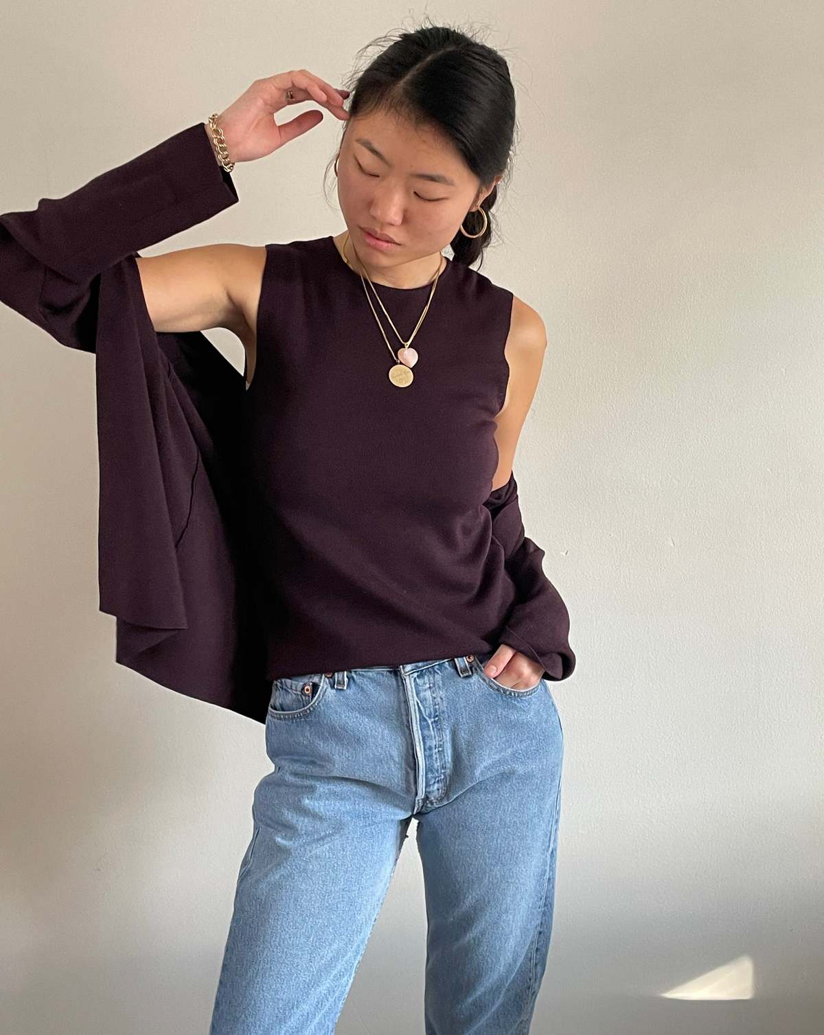 Merino wool twin set sweater | Garmentory