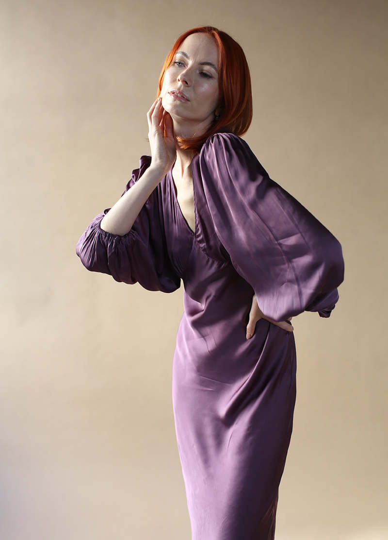 RUJUTA SHETH Athena Dress - Purple | Garmentory