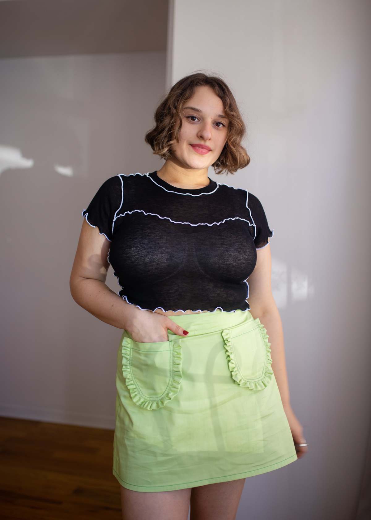 Eliza Faulkner Tate Skirt - Green Twill | Garmentory
