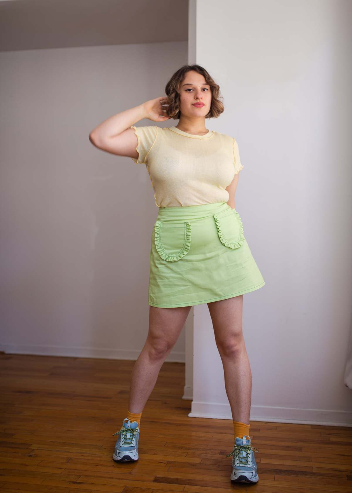 Eliza Faulkner Tate Skirt - Green Twill | Garmentory