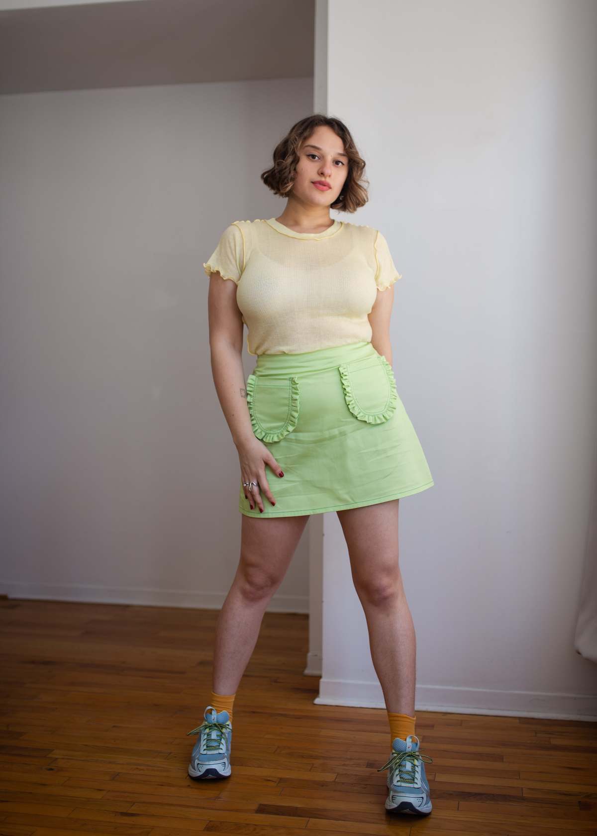 Eliza Faulkner Tate Skirt - Green Twill | Garmentory