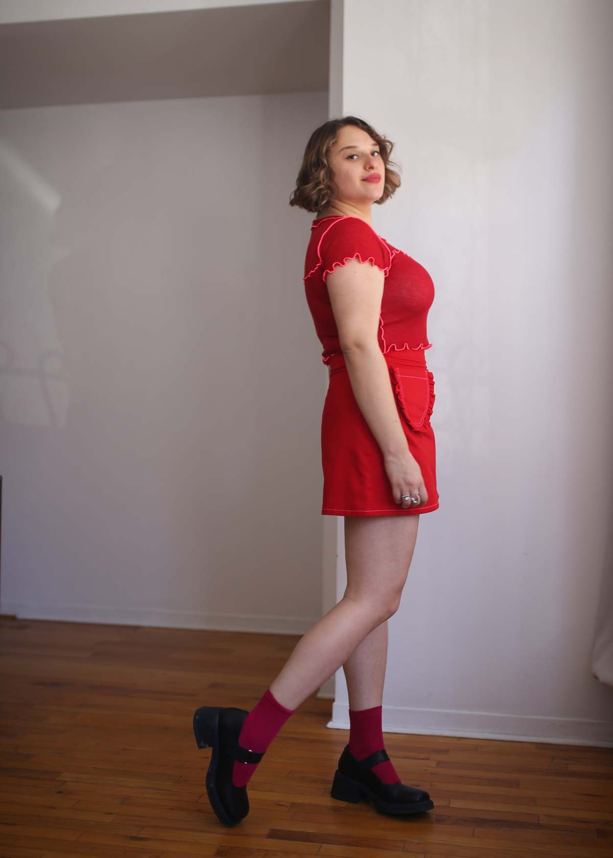 Eliza Faulkner Tate Skirt - Red Twill | Garmentory
