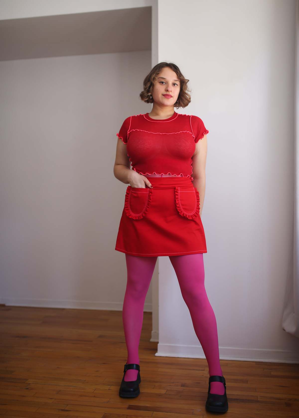 Eliza Faulkner Tate Skirt - Red Twill | Garmentory