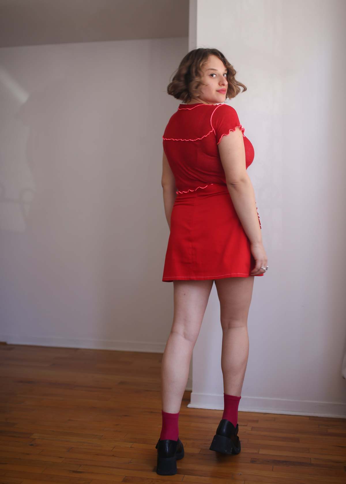 Eliza Faulkner Tate Skirt - Red Twill | Garmentory