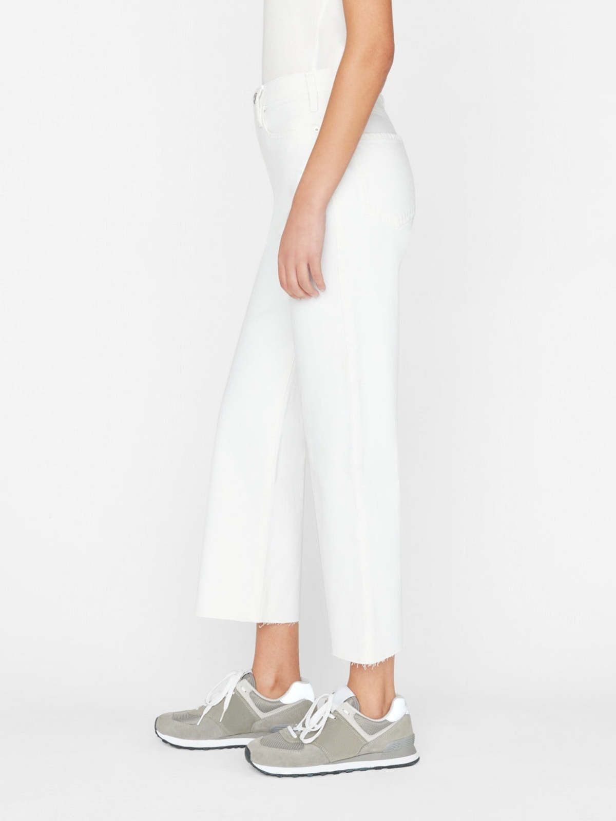 FRAME Denim Le Jane Crop - Blanc | Garmentory