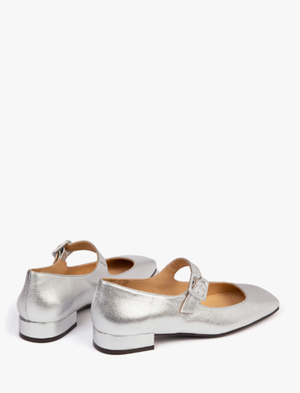 Penelope Chilvers Low Mary Jane - Silver | Garmentory