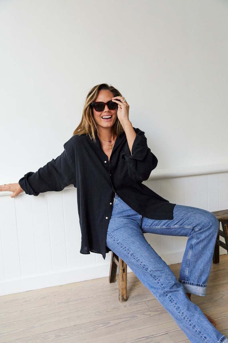 MAMÈNE Classic Repeat Shirt - Black | Garmentory