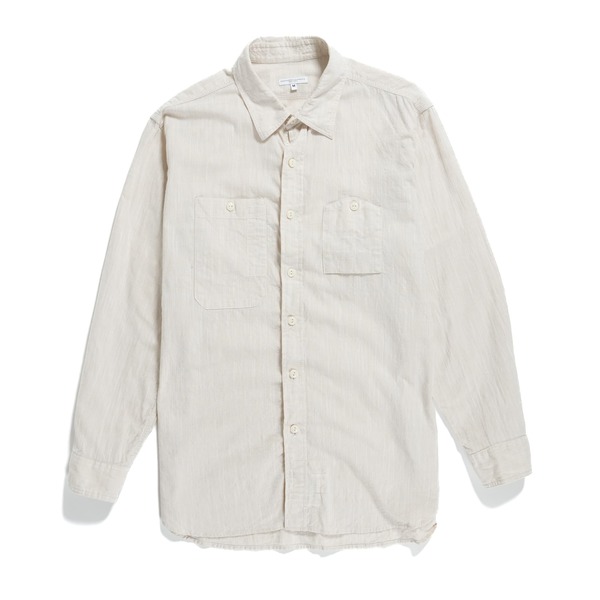Engineered Garments Work Cotton Slab Shirt - Beige | Garmentory