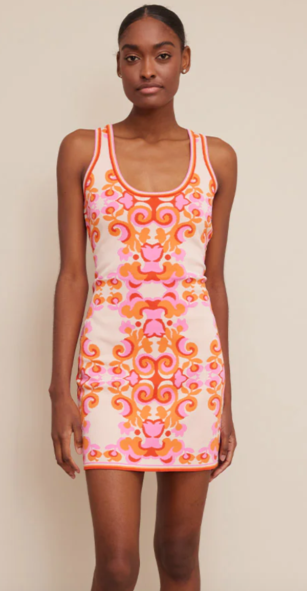 Cara Cara Brittania Dress - Venice Scroll Pink | Garmentory
