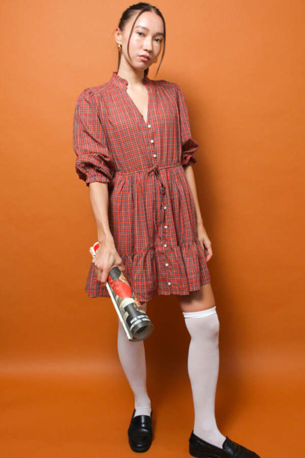 Trovata Yulia Mini Dress - Redford Plaid | Garmentory