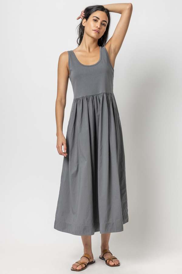 Lilla P Mixed Media Maxi Dress | Garmentory