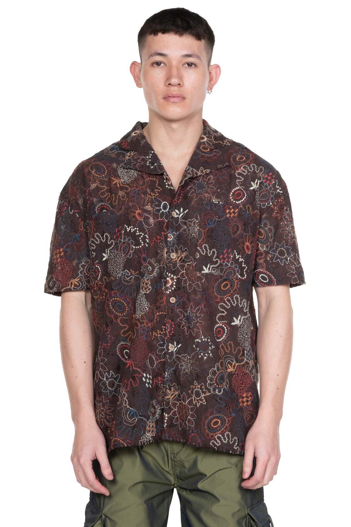 ANDERSSON BELL Linus Jacquard Shirt - Brown | Garmentory