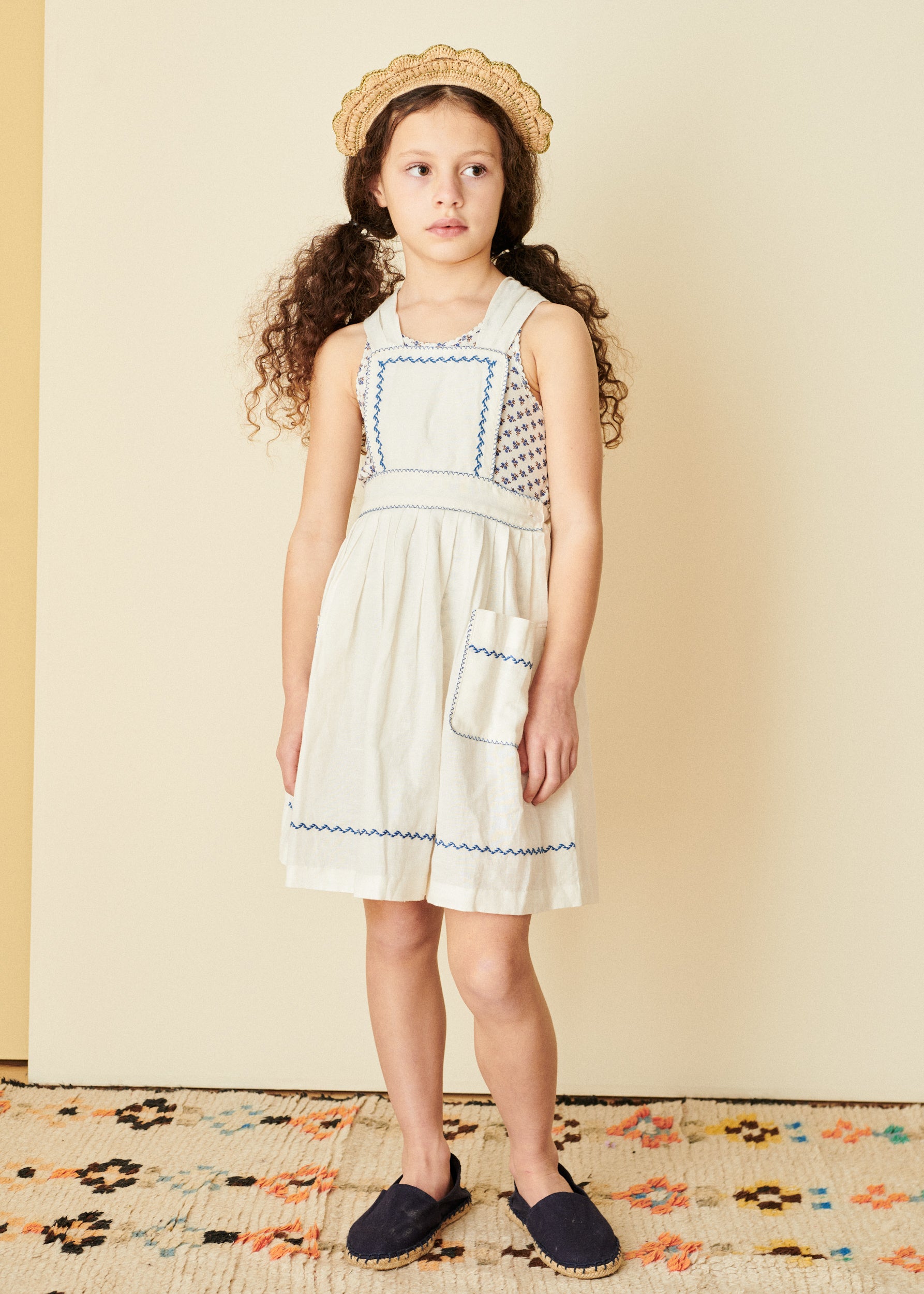 KIDS Caramel Peppermint Dress - White | Garmentory