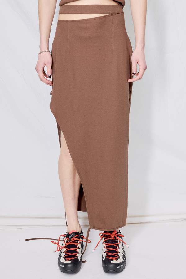 Jane Wade Flip Skirt - Chocolate | Garmentory