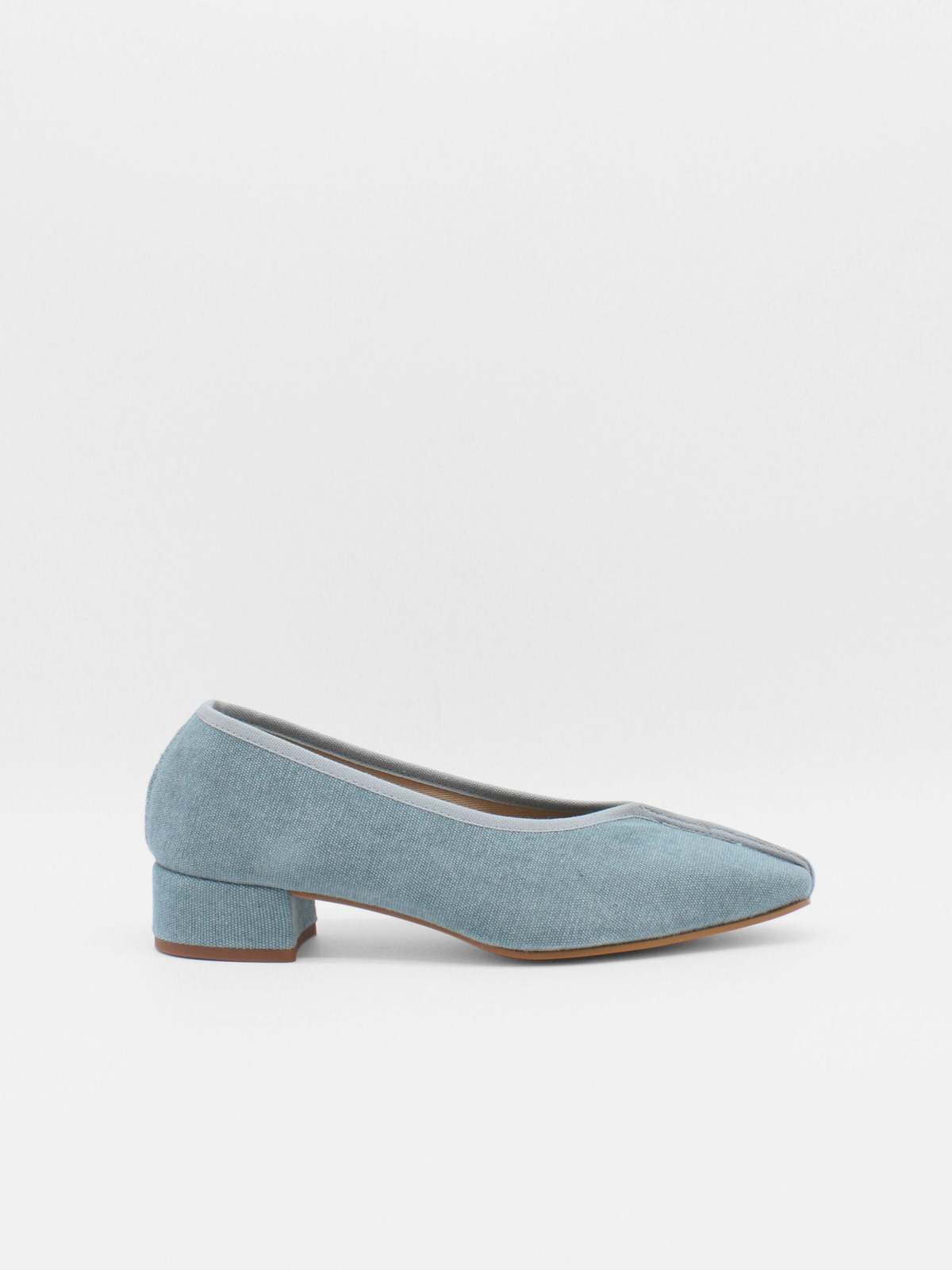 About Arianne Gina Denim Pump - Fade Blue | Garmentory