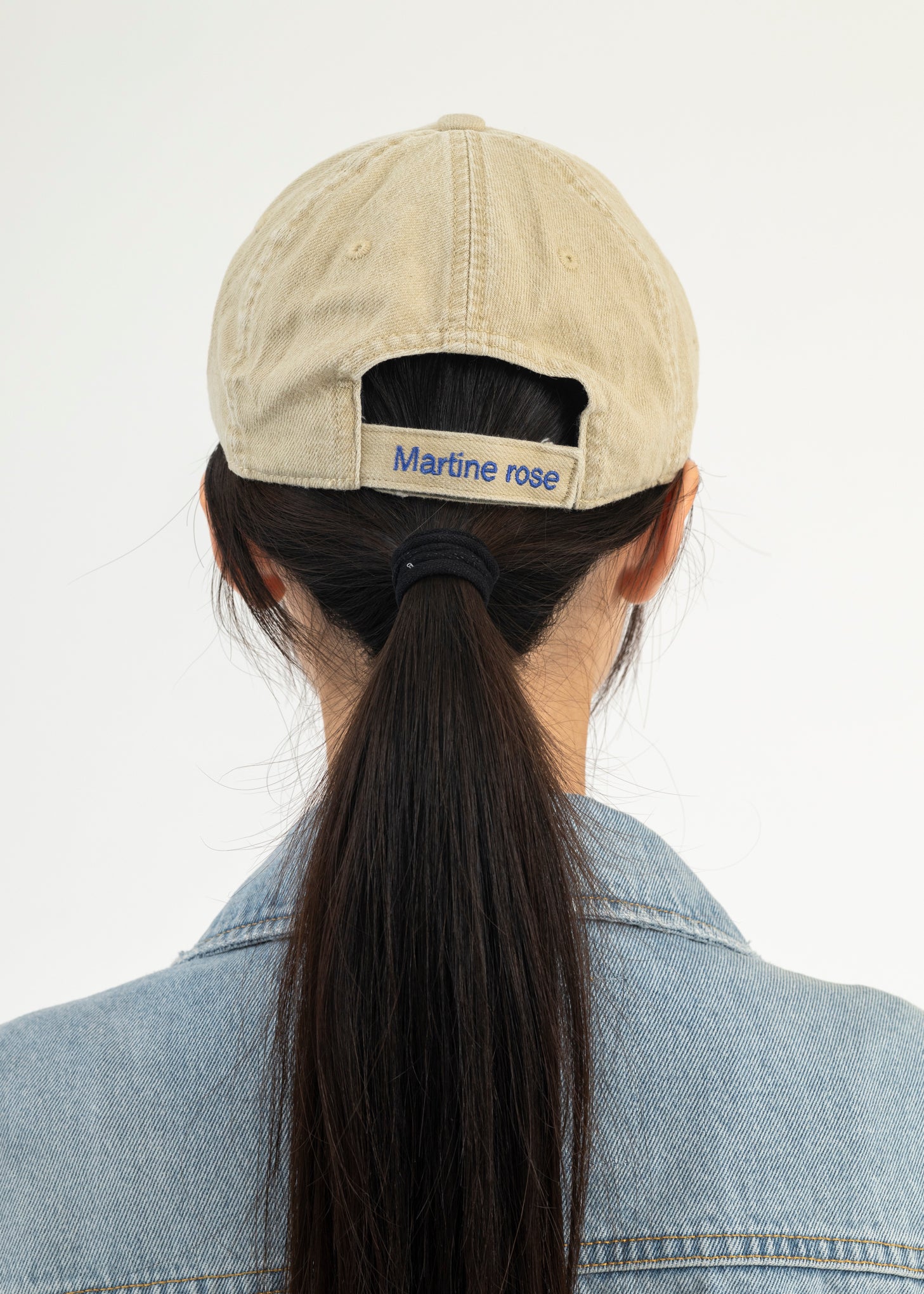 Martine Rose CUT PEAK CAP - CREAM | Garmentory