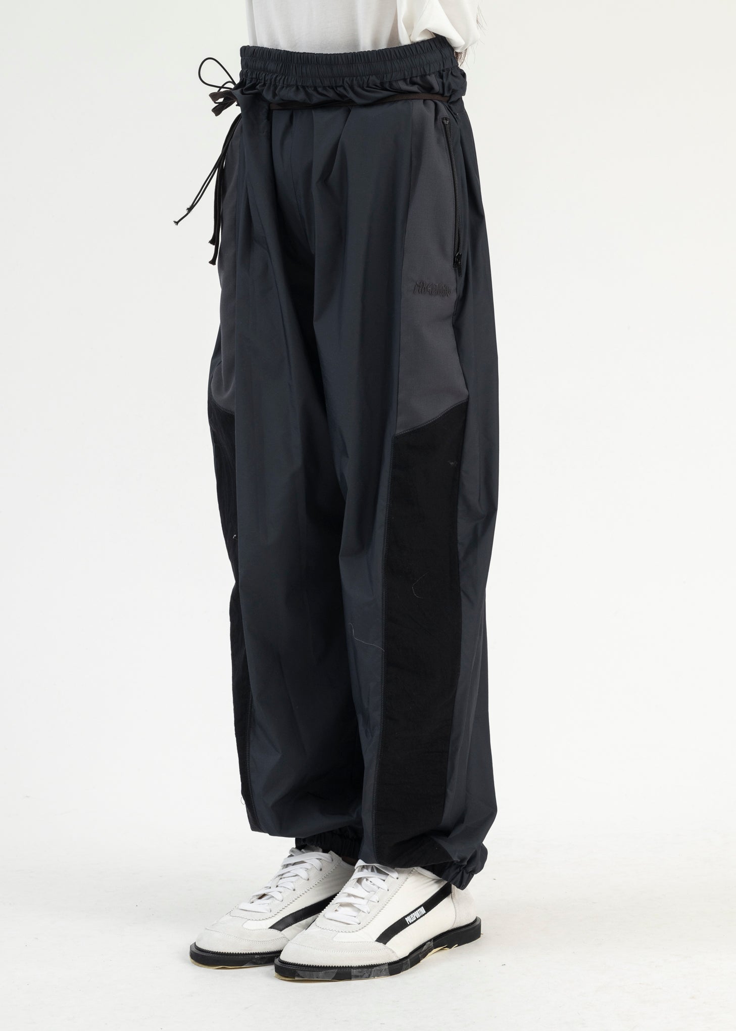 Magliano PROVINCIA GABBER TRACKPANTS - OFF BLACK | Garmentory