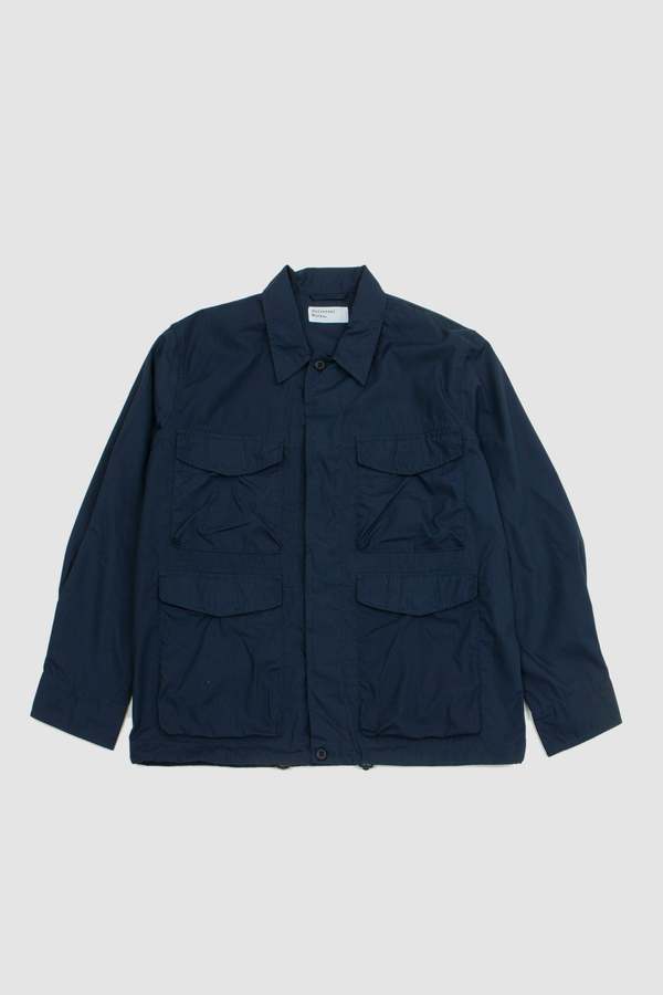 Universal Works Recycled Poly Tech Parachute Field Jacket - Navy Navy ...