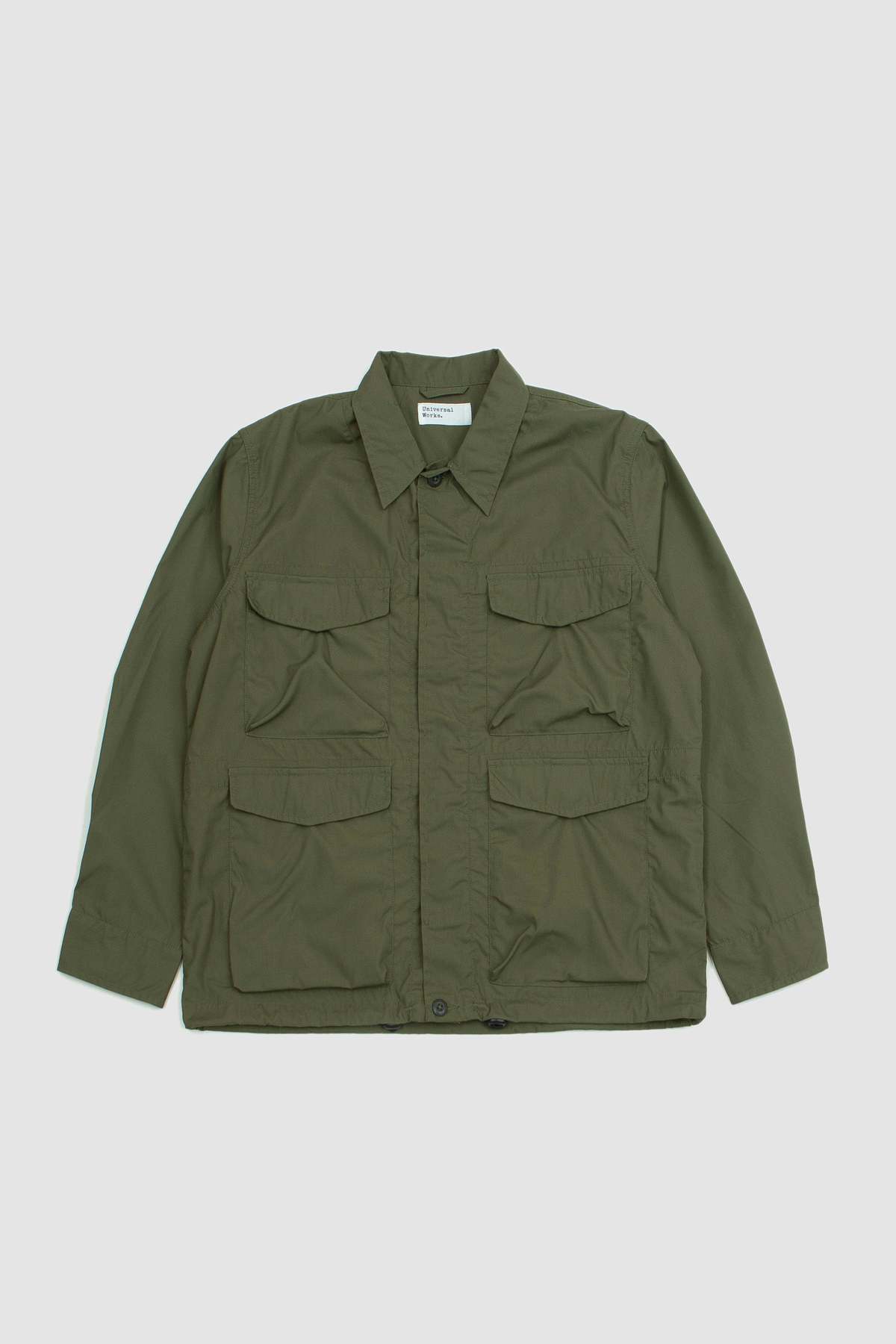 Universal Works Recycled Poly Tech Parachute Field Jacket - Olive ...