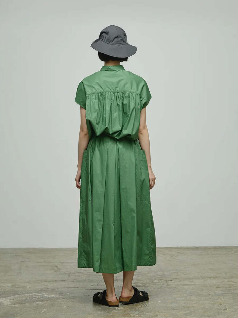 Nicholson & Nicholson Kanon Poplin Skirt - Green | Garmentory