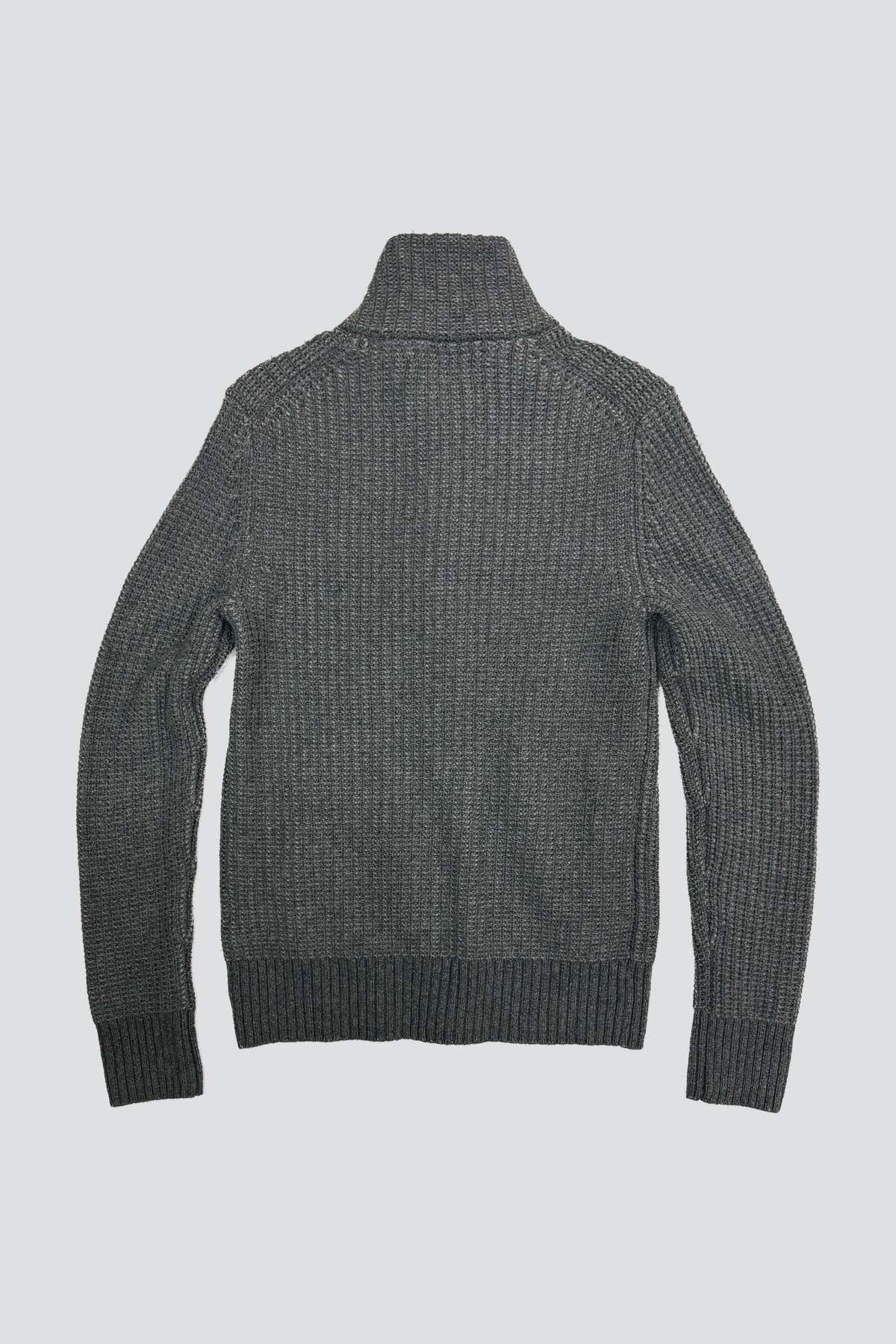Grey Double Zip Sweater | Garmentory