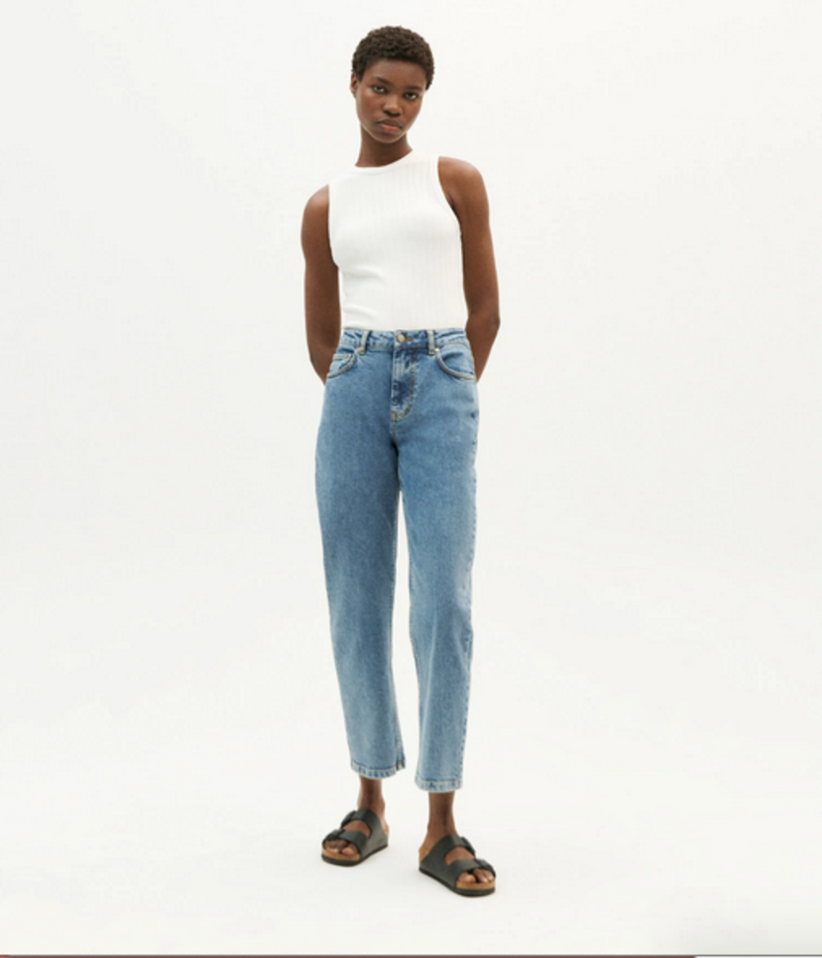 Thinking Mu Light Denim Nele Jeans - Light Wash | Garmentory