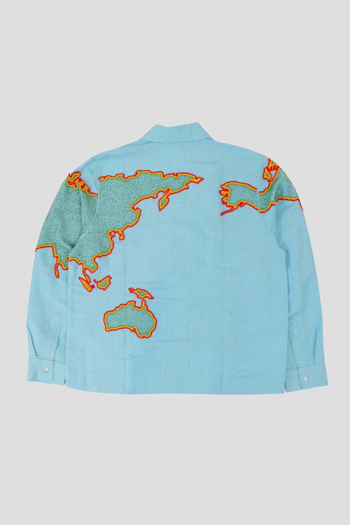 Sky High Farm Embroidered World Map Shirt | Garmentory