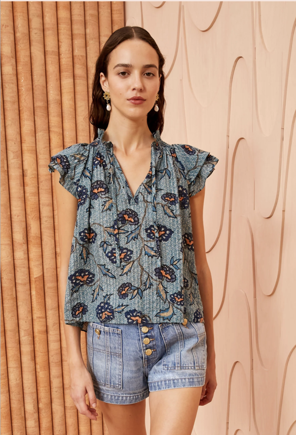 Ulla Johnson Annie Top - Cornflower | Garmentory