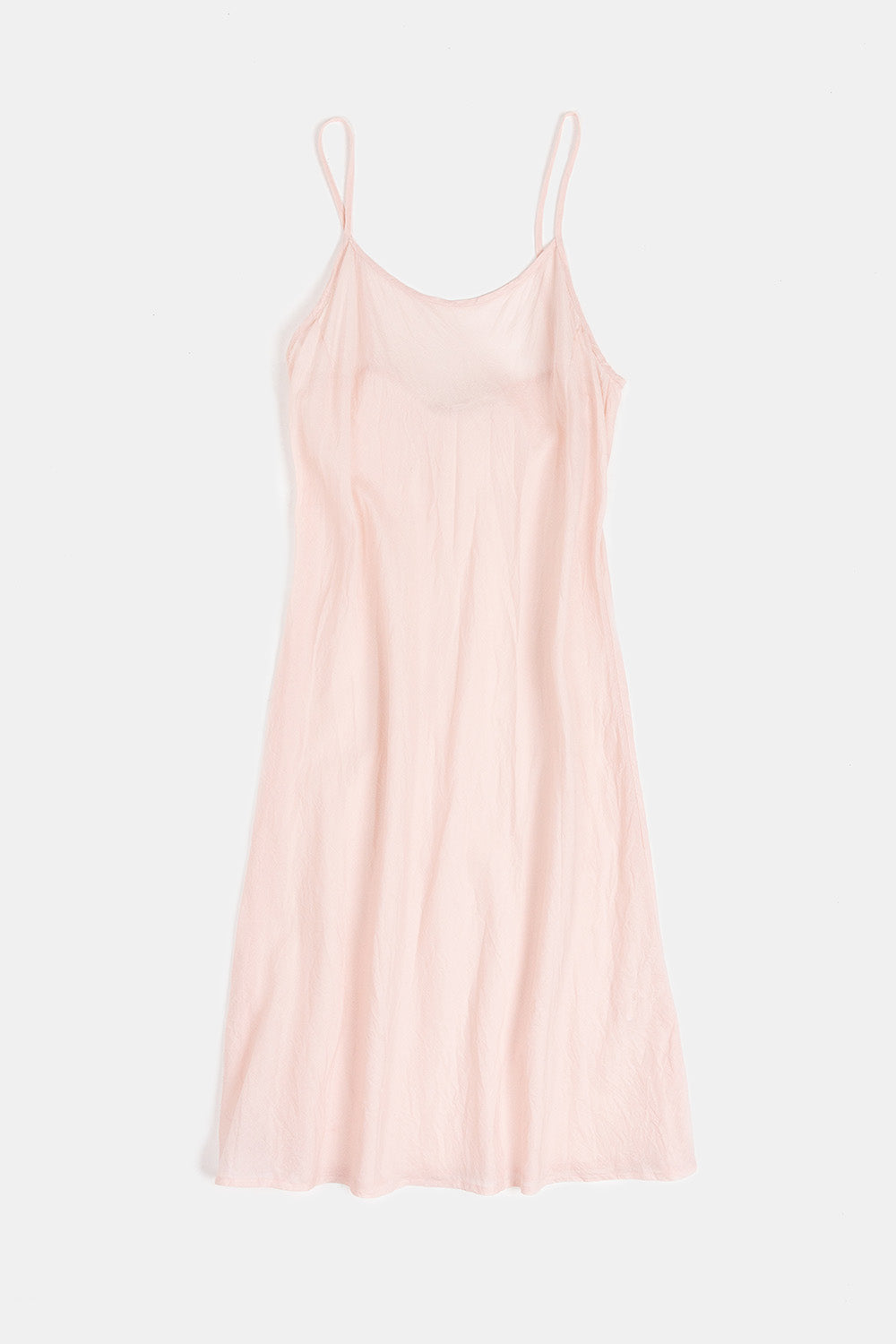 Erica Tanov Greta Cotton Voile Slip Dress - Blush | Garmentory