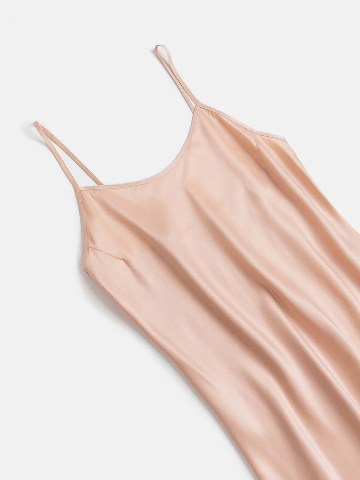 Erica Tanov Greta Sueded Silk Charmeuse Slip Dress - Cameo | Garmentory