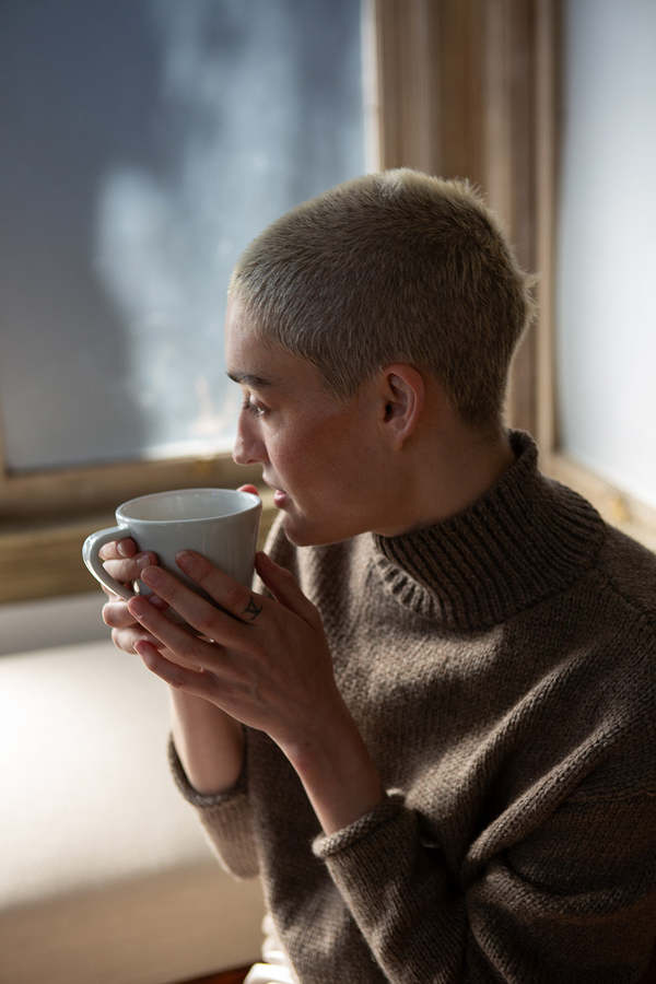 Erica Tanov Highland Wool Turtleneck - Mushroom | Garmentory