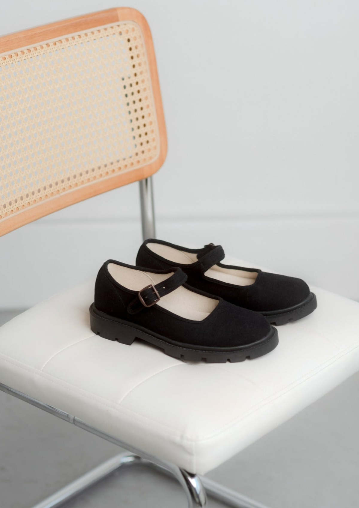 Small Lot Lug Sole Classic Mary Jane Shoes - Black | Garmentory