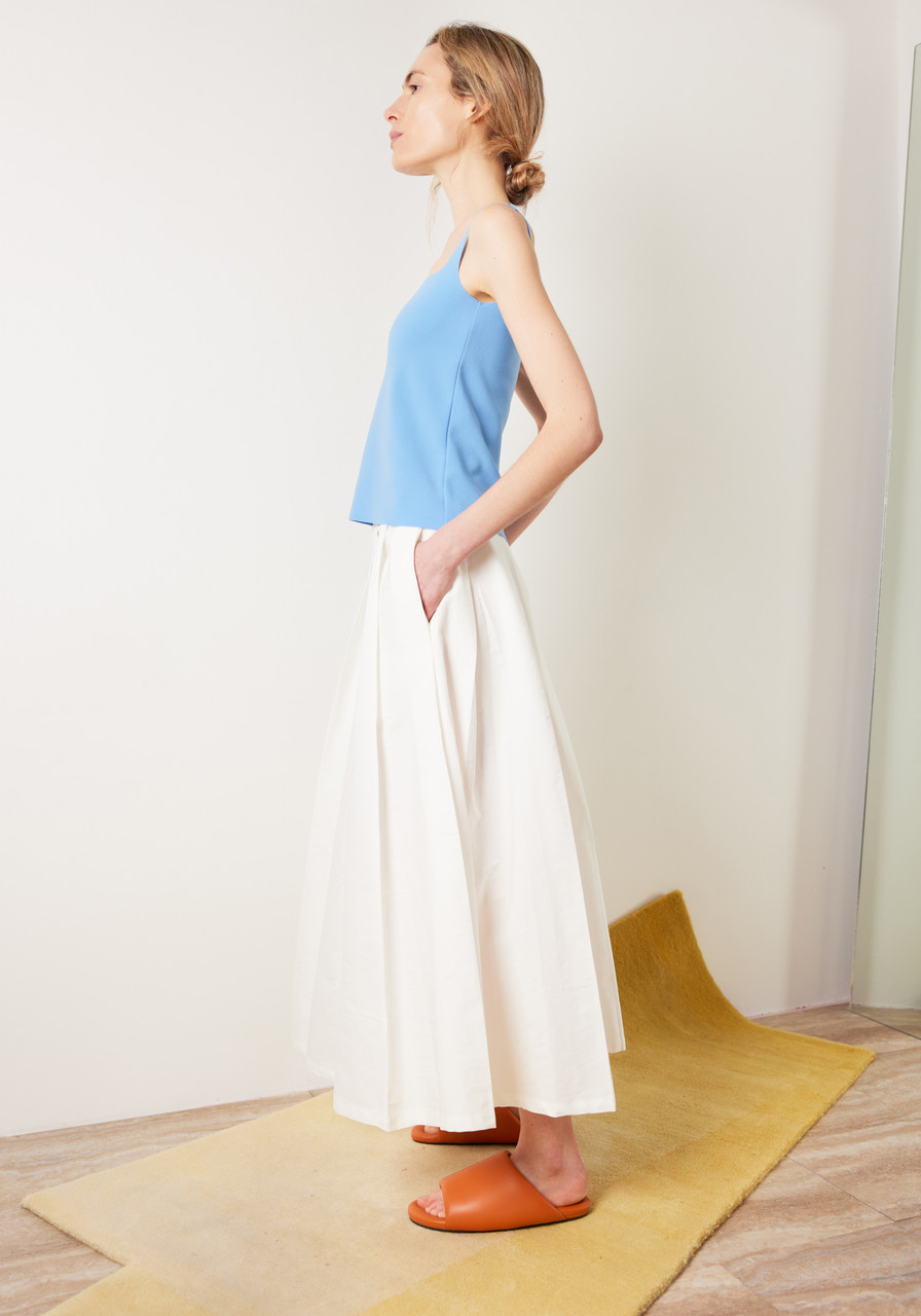 BLANCA Brooke Pleated Skirt - White | Garmentory