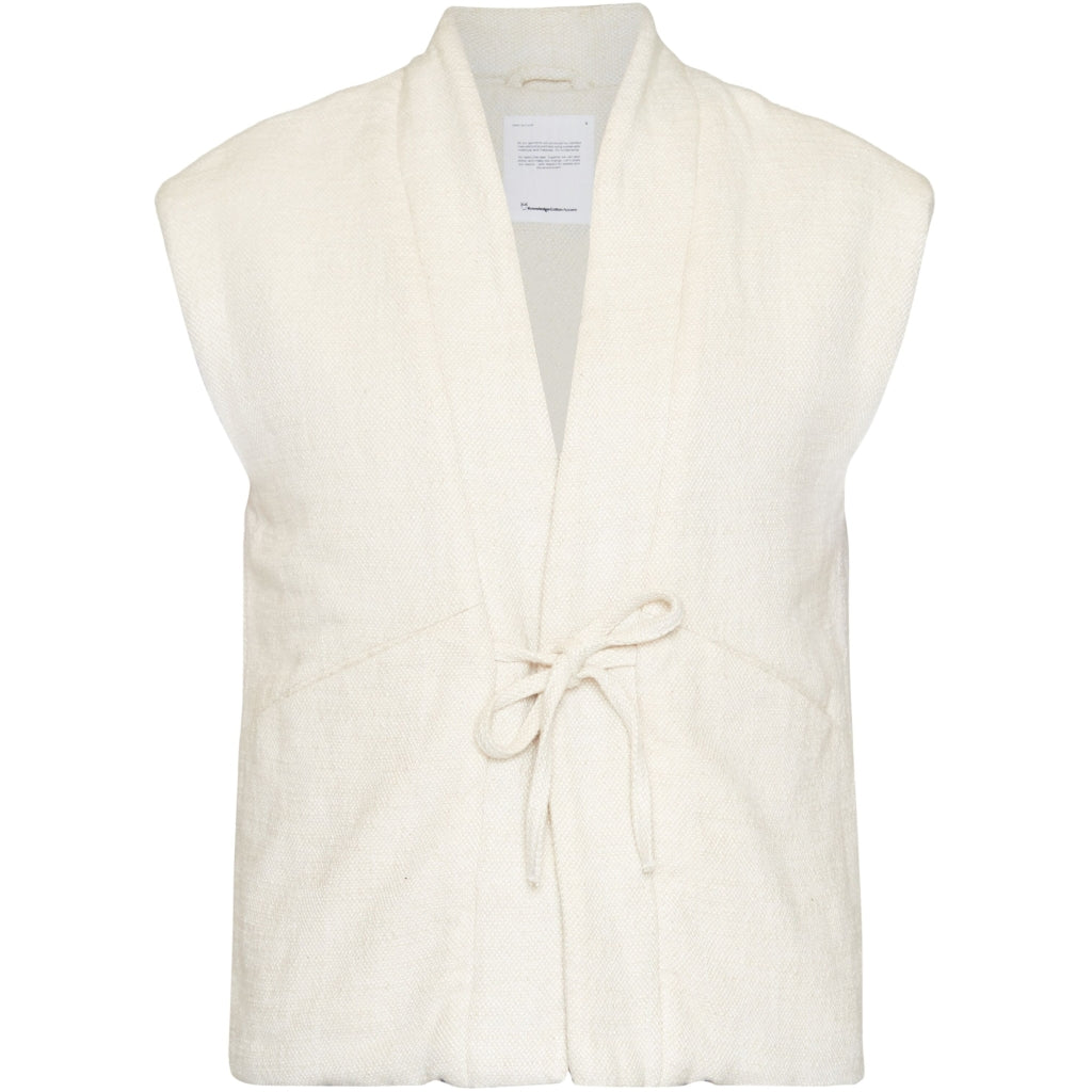 knowledge cotton apparel Padded kimono herringbone structure vest ...