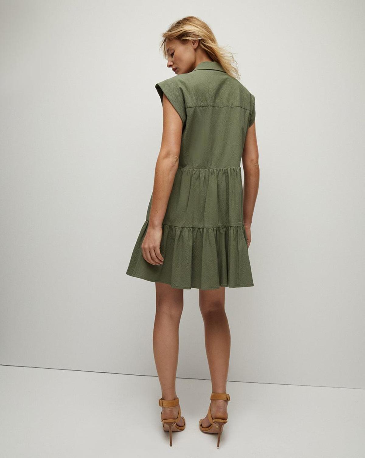 Veronica Beard Trisha Dress - Stone Army | Garmentory