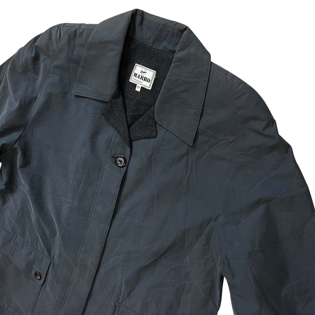 Marro (Spain) Melton Lined Field Jacket Slate : XL | Garmentory