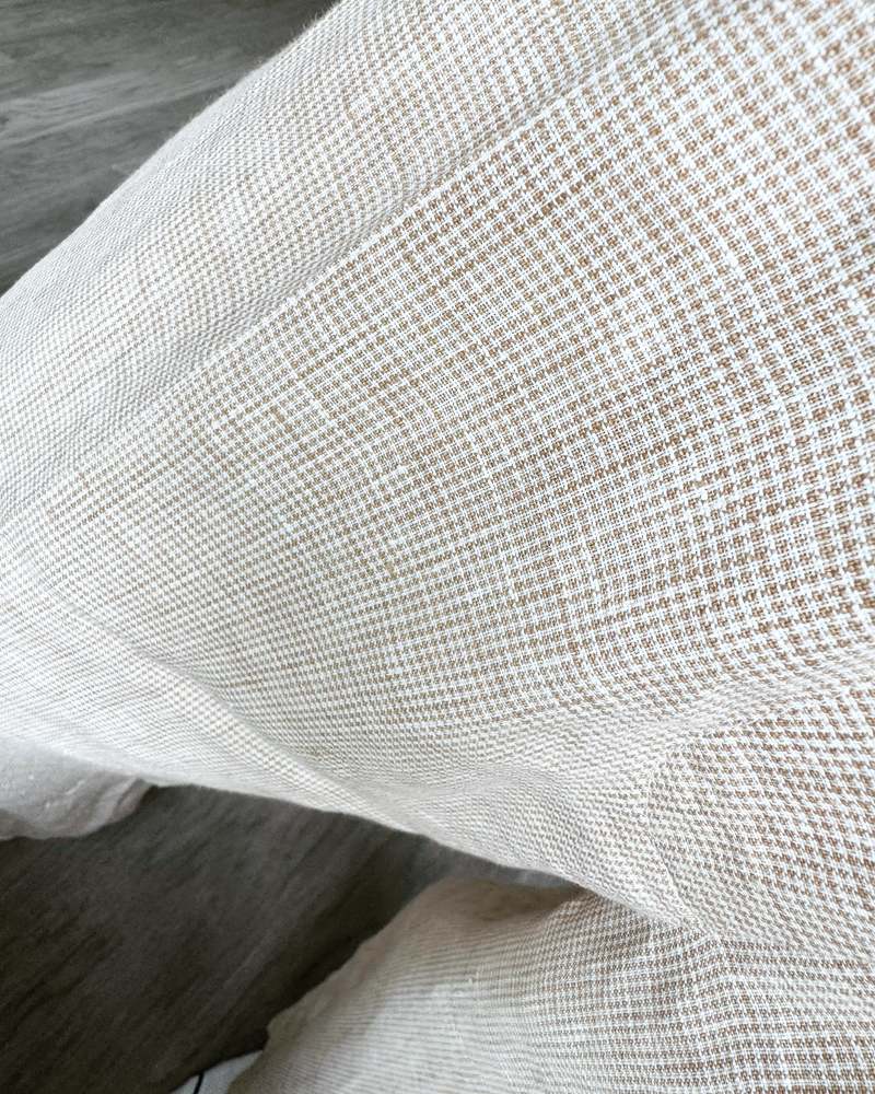 Cordera Melange Linen Curved Pants | Garmentory