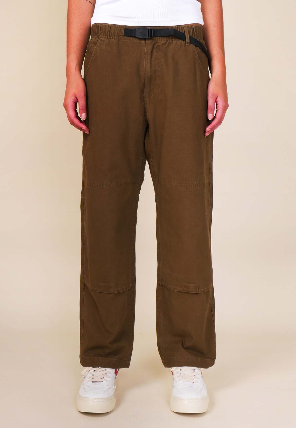 Gramicci Canvas Double Knee Pant - Dusted Olive | Garmentory