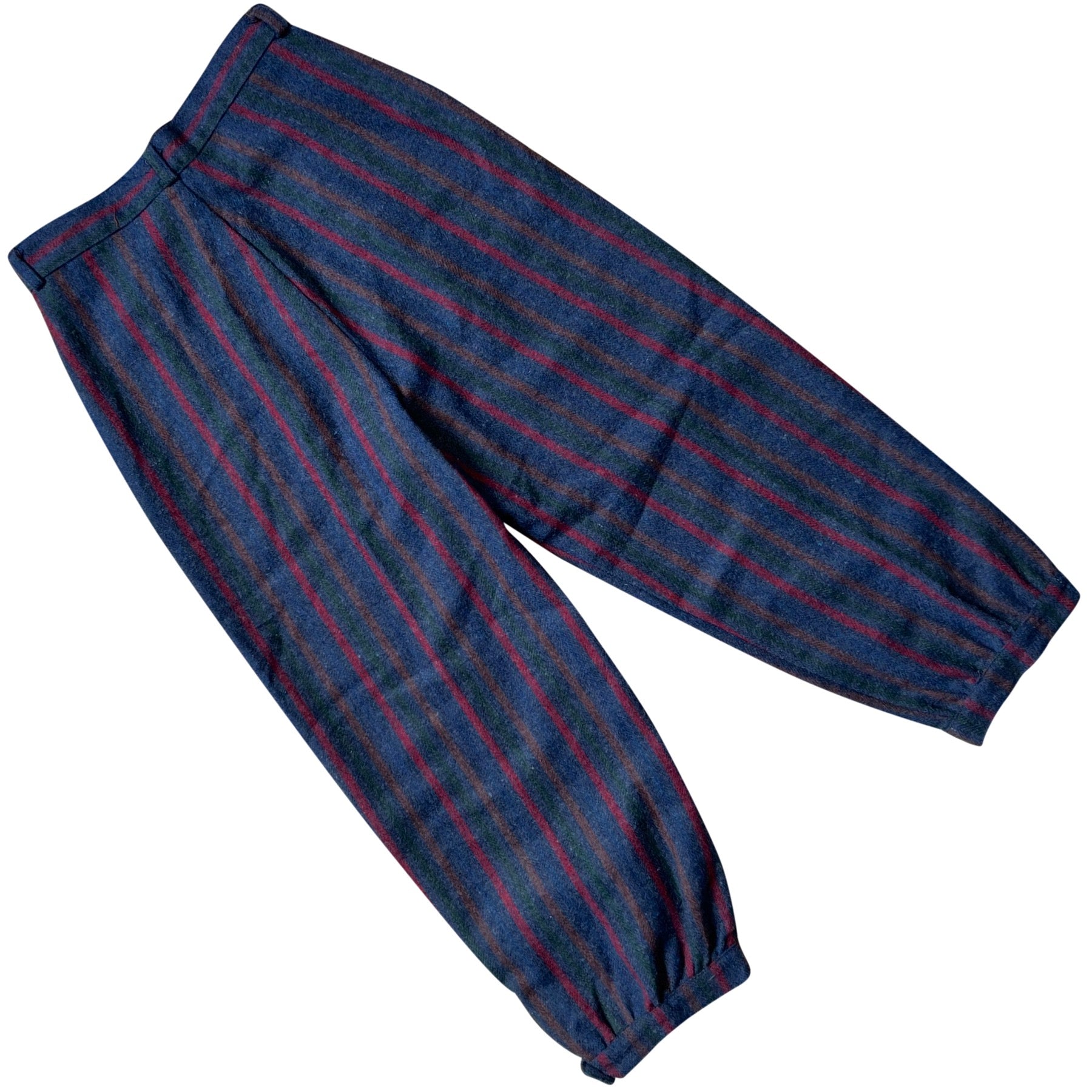 Maison du Pantalon (Sweden) Herringbone Tweed Wool Blend Pleated Plus ...