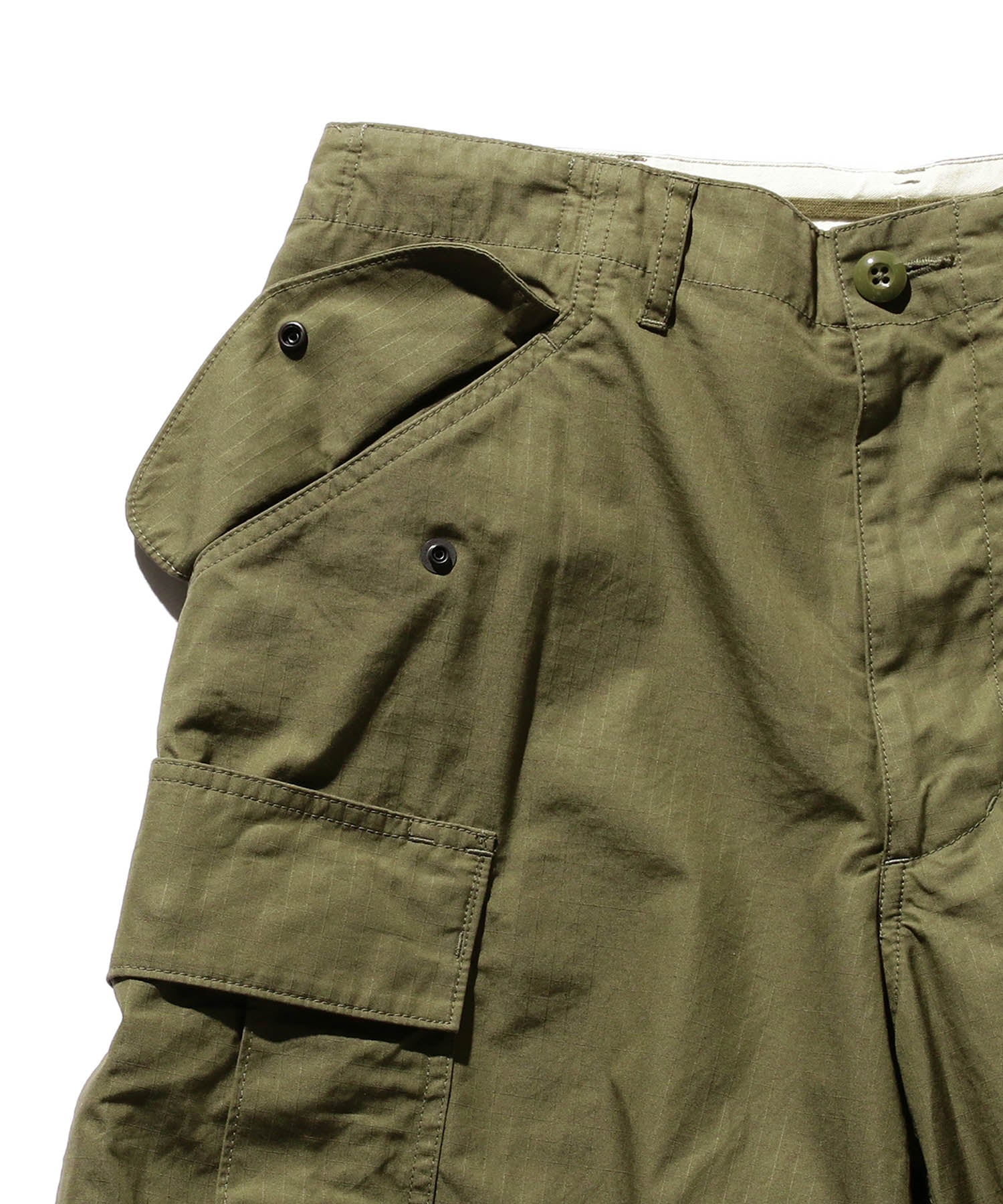 Beams Plus MIL 6 Pocket 80/3 Ripstop Pants - Olive | Garmentory