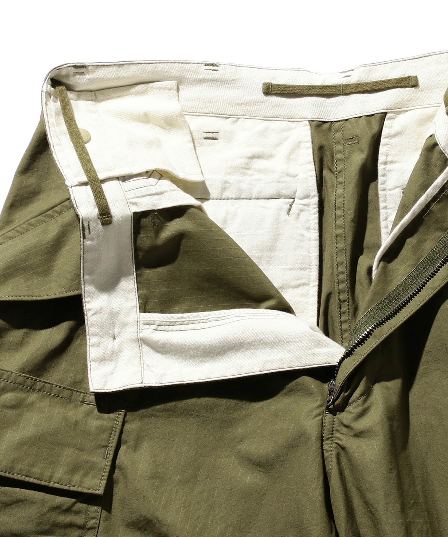 Beams Plus MIL 6 Pocket 80/3 Ripstop Pants - Olive | Garmentory