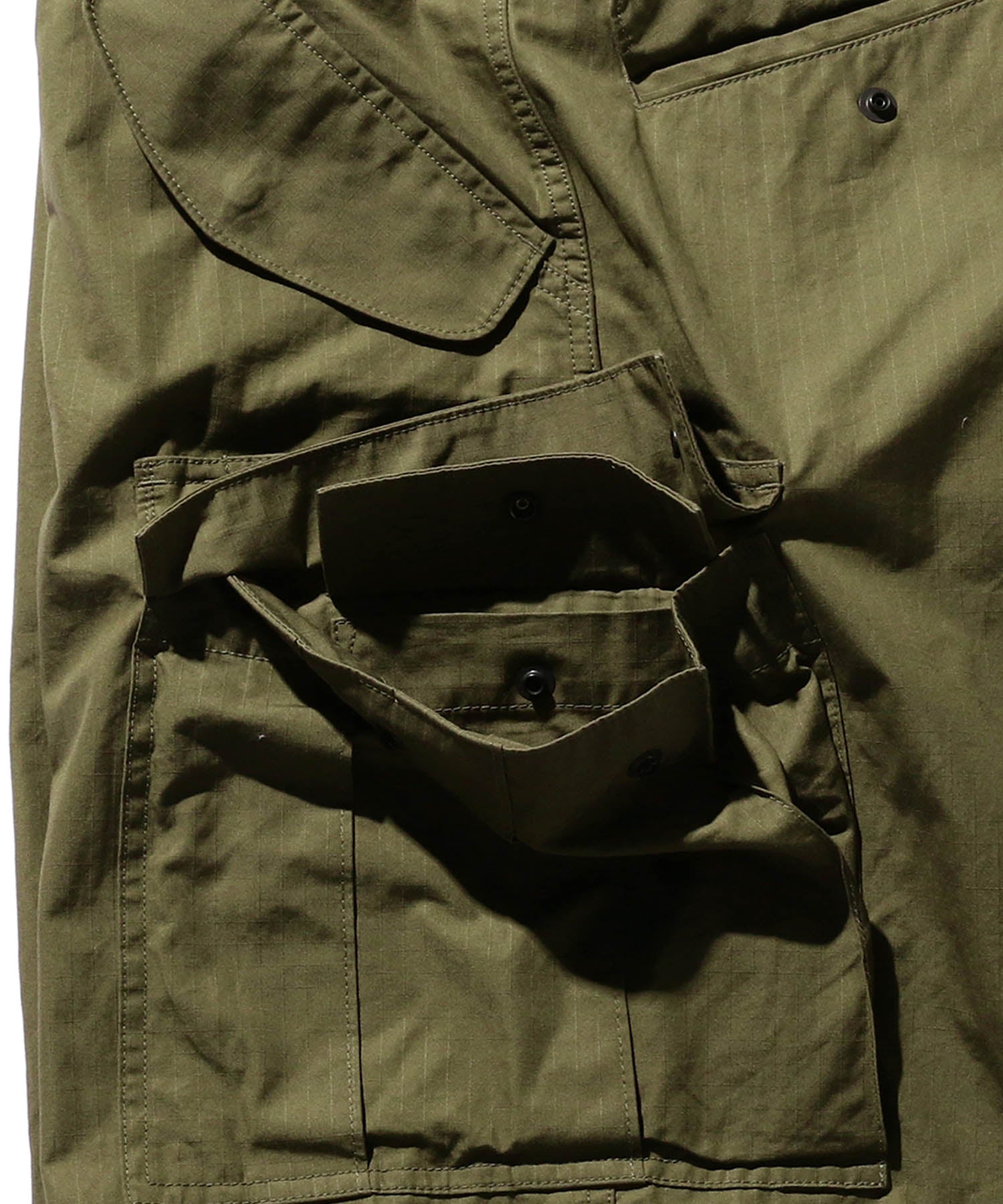 Beams Plus MIL 6 Pocket 80/3 Ripstop Pants - Olive | Garmentory