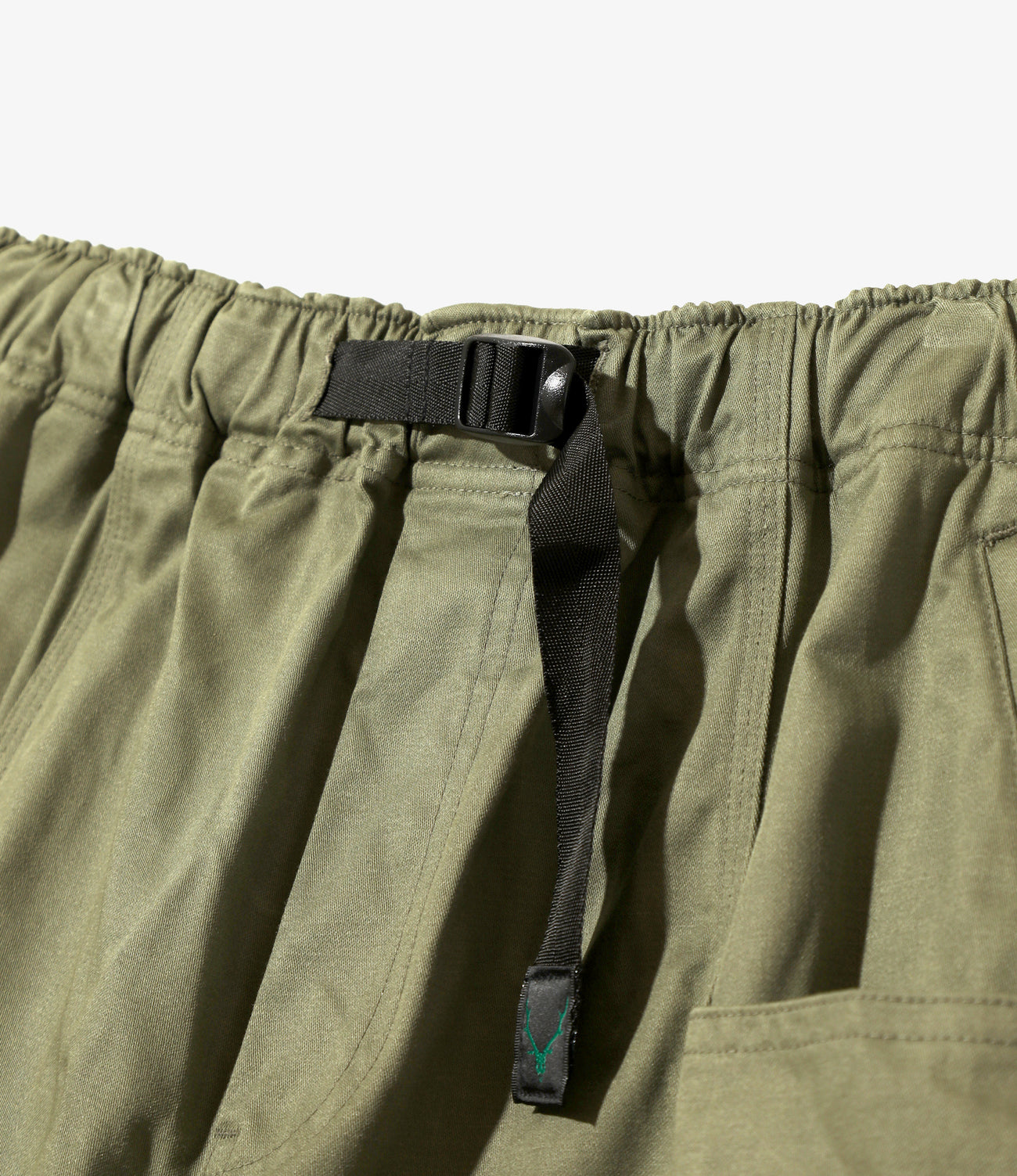 South2 West8 Cotton Back Sateen Belted C.S. Pant - Olive | Garmentory