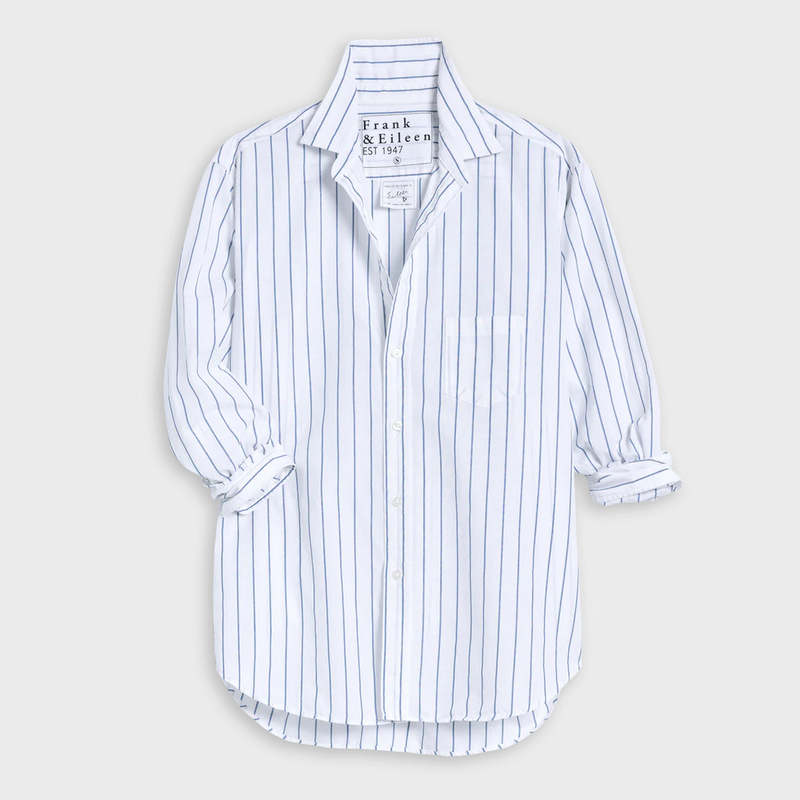 Frank & Eileen Eileen Shirt - Faded Blue Stripe | Garmentory