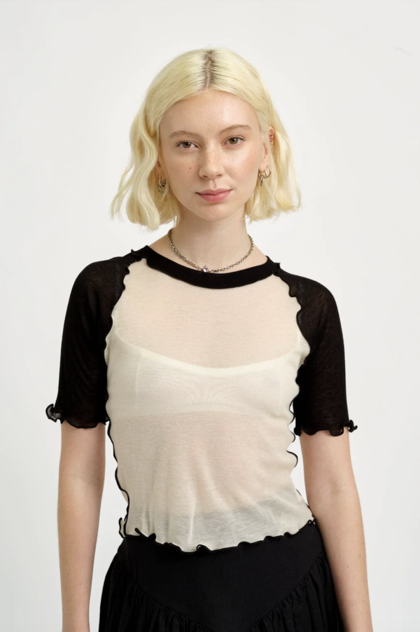 Eliza Faulkner Ruth Tee - Black/White | Garmentory