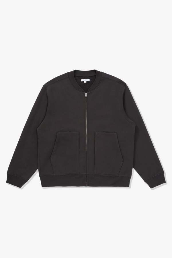 Lady White Co. Zip Crew Neck - Tire Black | Garmentory