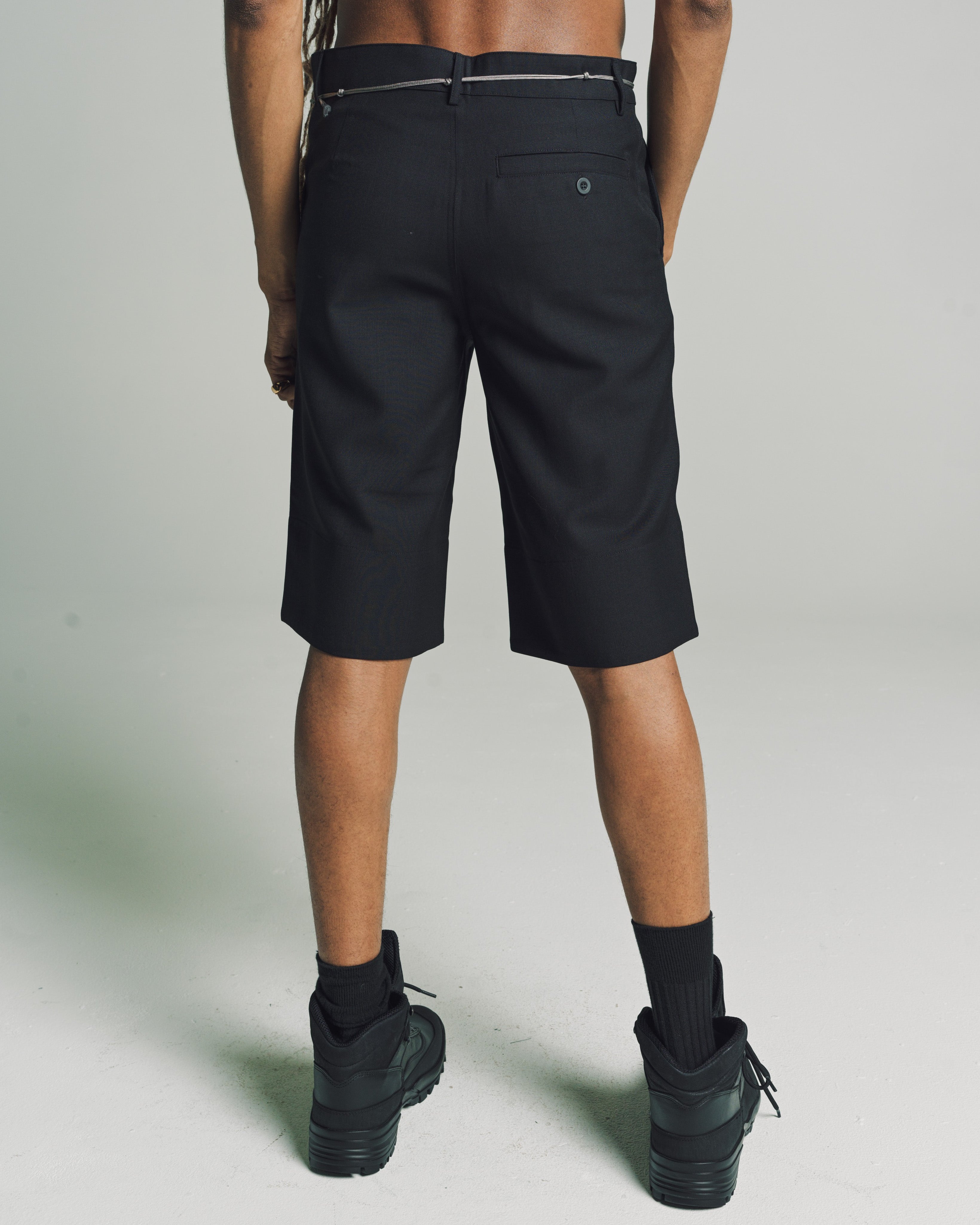 GR10K Wool Tailored Shorts - Black | Garmentory