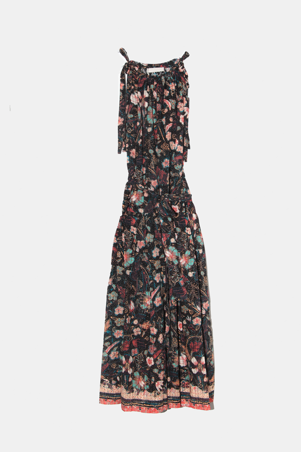 Ulla Johnson Samar Midi Dress - Obsidian | Garmentory